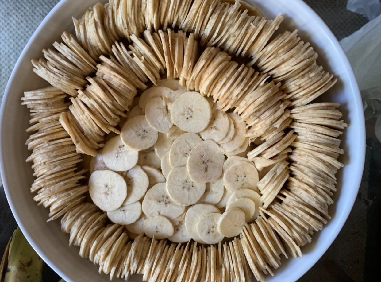 Oven baked plantain slices - Dominica Gourmet