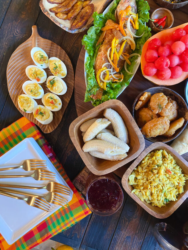 Dominica creole breakfast platter - Dominica Gourmet