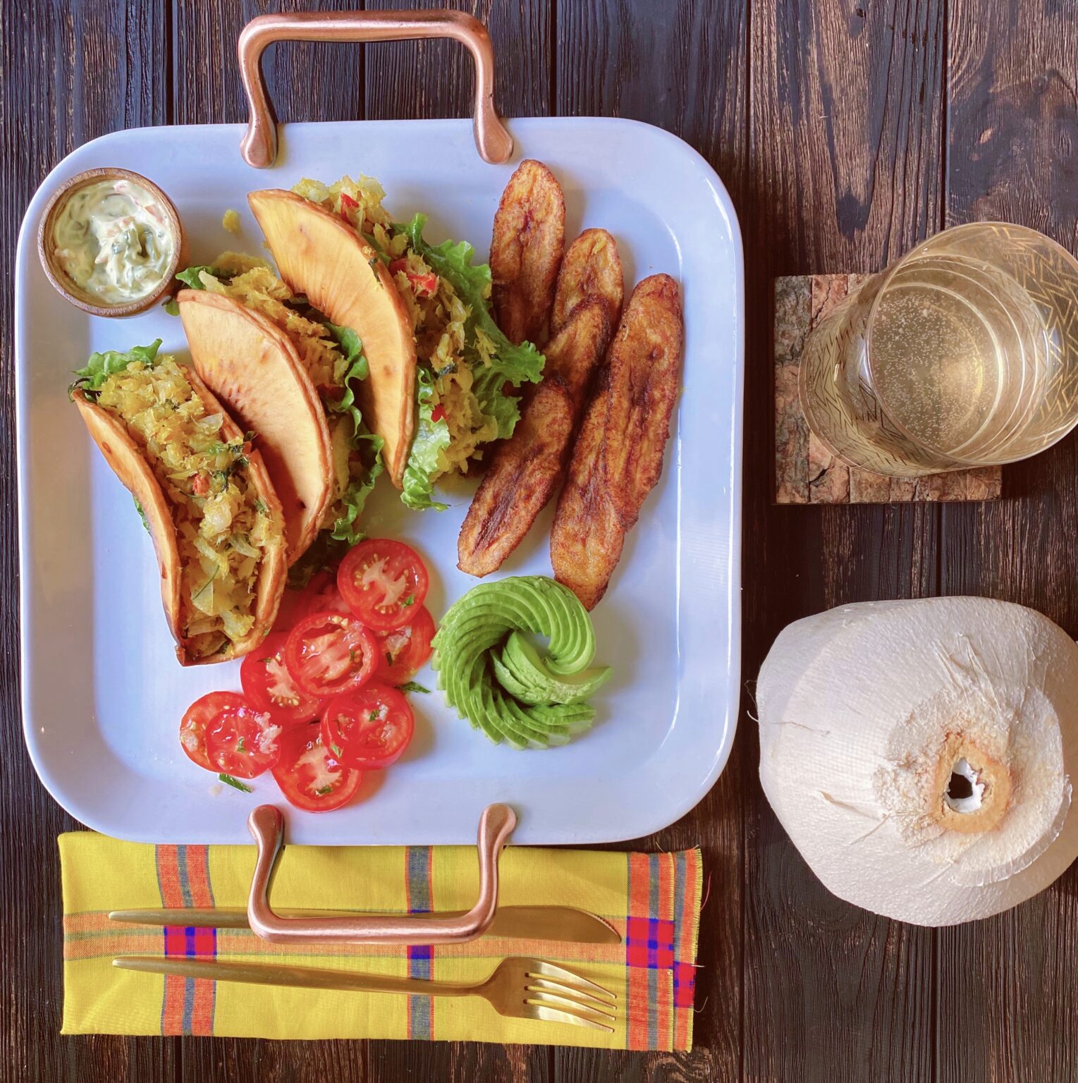 Dasheen ton ton with codfish sancoche recipe - Dominica Gourmet