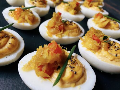 Codfish deviled eggs recipe - Dominica Gourmet