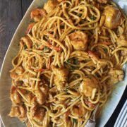 Creamy seafood rasta pasta - Dominica Gourmet